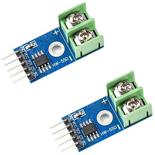 Aideepen 2PCS MAX6675 Module,Aideepen DC 3-5V MAX6675 k thermocouple sensors Type K SPI Interface.