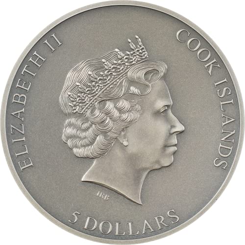 Cook Islands. 5 Dollars 2022. Untrapped. 1 Oz Silver