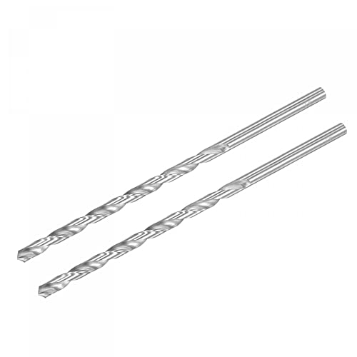 uxcell HSS(High Speed Steel) Extra Long Twist Drill Bits, 8.5mm Drill Diameter 250mm Length 2 Pcs