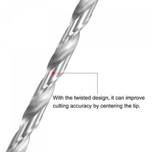 uxcell HSS(High Speed Steel) Extra Long Twist Drill Bits, 8.5mm Drill Diameter 250mm Length 2 Pcs