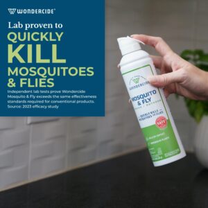 Wondercide - Mosquito & Fly and Ant & Roach Killer Aerosol Spray Bundle - Kills Bugs with Natural Essential Oils - Pet and Family Safe - for Indoor and Outdoor Areas - 10 oz - 2 Pack