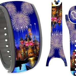 Happily Ever Forever (Fireworks) Wrap Magic Band Skin Vinyl Decal Wrap Compatible with MagicBand 2