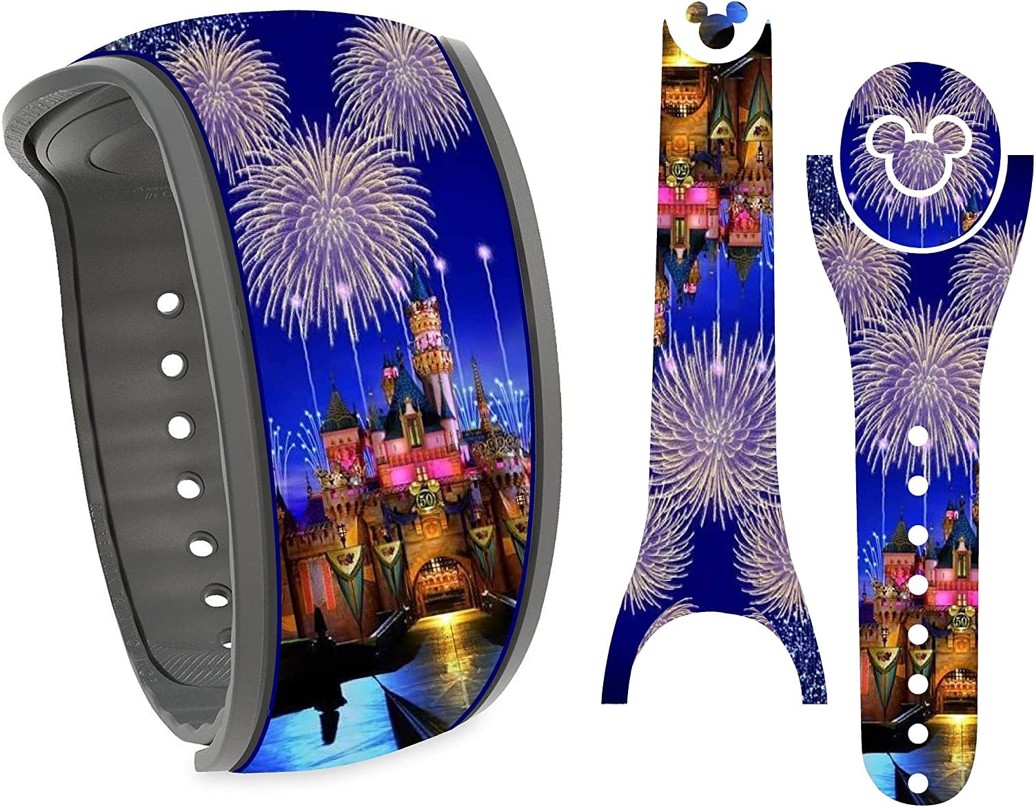 Happily Ever Forever (Fireworks) Wrap Magic Band Skin Vinyl Decal Wrap Compatible with MagicBand 2