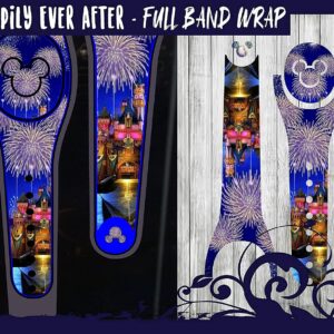 Happily Ever Forever (Fireworks) Wrap Magic Band Skin Vinyl Decal Wrap Compatible with MagicBand 2