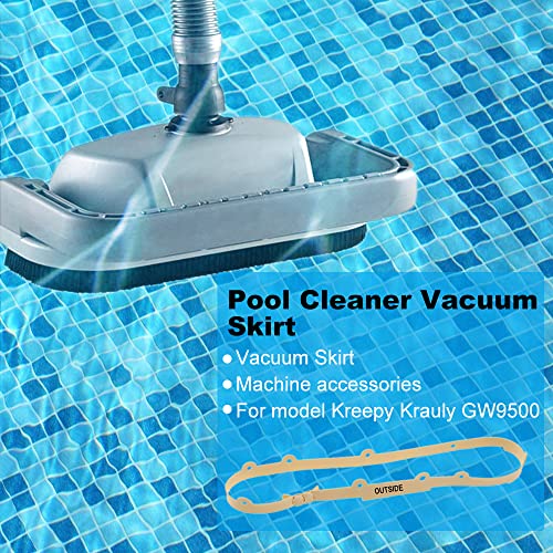 Hicello 2PCS GW9508 Vacuum Skirt Exact Replacement, Compatible with Pentair Kreepy Krauly Pool Cleaner Parts, Great White GW9500 Automatic Pool and Spa Cleaner