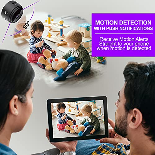 1080P HD Mini WiFi Security Camera,Indoor Surveillance Camera with Video Motion Detection,Remote Viewing for Security (M1)