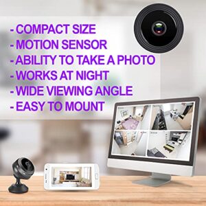 1080P HD Mini WiFi Security Camera,Indoor Surveillance Camera with Video Motion Detection,Remote Viewing for Security (M1)