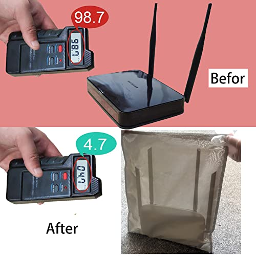 Large WiFi Router Cover Faraday Bag eMf Protection WiFi Blocker Faraday Cage for Smart Meter Cover eMf Blocker Signal Block eMf Shield 5G Protection Radio Frequency Card Holder 13.8 in*15.7 in