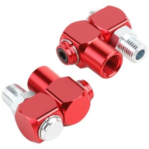 Hromee 1/4 Inch NPT 360 Degree Swivel Air Hose Connector, 1/4” Industrial Air Fittings and Pneumatic Tool Adapter 2 Pack