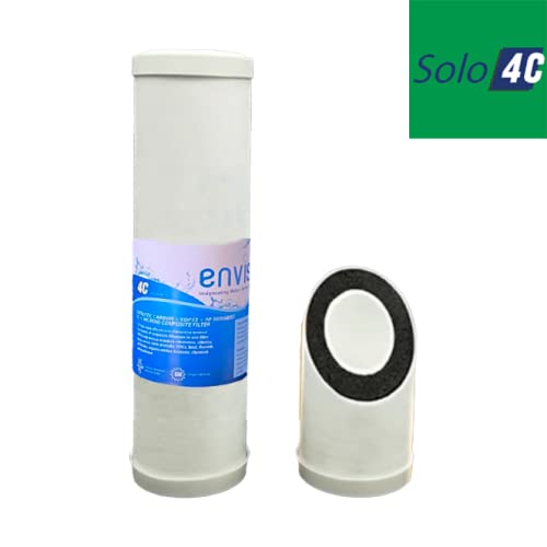 Envig Solo Clear 1P Under Sink Water Filter, Direct Connect, Premium Sintered Coconut Shell Activated Carbon, Standard Filter Housing