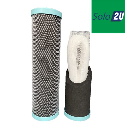 Envig Solo Clear 1P Under Sink Water Filter, Direct Connect, Premium Sintered Coconut Shell Activated Carbon, Standard Filter Housing