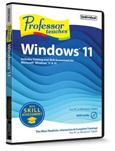 professor teaches microsoft windows 11 with skill assessment