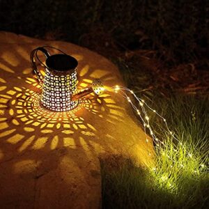 b-best solar lights outdoor garden decorations,watering can landscape light large hanging lantern ,outside waterproof patio decor perfect gardening gift