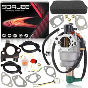 soajee carburetor kit compatible with a-ipower su5500e su5750e su7250e su7500e su8250e sua6500e sua8520e sua9000e 7250 sua12000e 5250 6500 7250 7500 8250 9000 watt 389cc 13hp 420cc 14hp gas generator