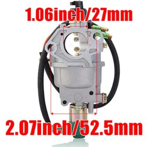 SOAJEE Carburetor Kit Compatible with A-iPower SU5500E SU5750E SU7250E SU7500E SU8250E SUA6500E SUA8520E SUA9000E 7250 SUA12000E 5250 6500 7250 7500 8250 9000 Watt 389CC 13HP 420CC 14HP Gas Generator