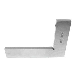 SQXBK Machinist Square Ruler 100x70mm/3.94x2.76inch 90 Degree Carbon Steel Machinist Square Ruler L Shaped Right Angle Ruler Woodworking Square Measure Tool