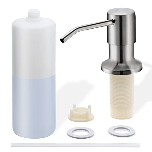 Kitchen Sink Soap Dispenser，Built in Dish Soap Dispenser with Bottle