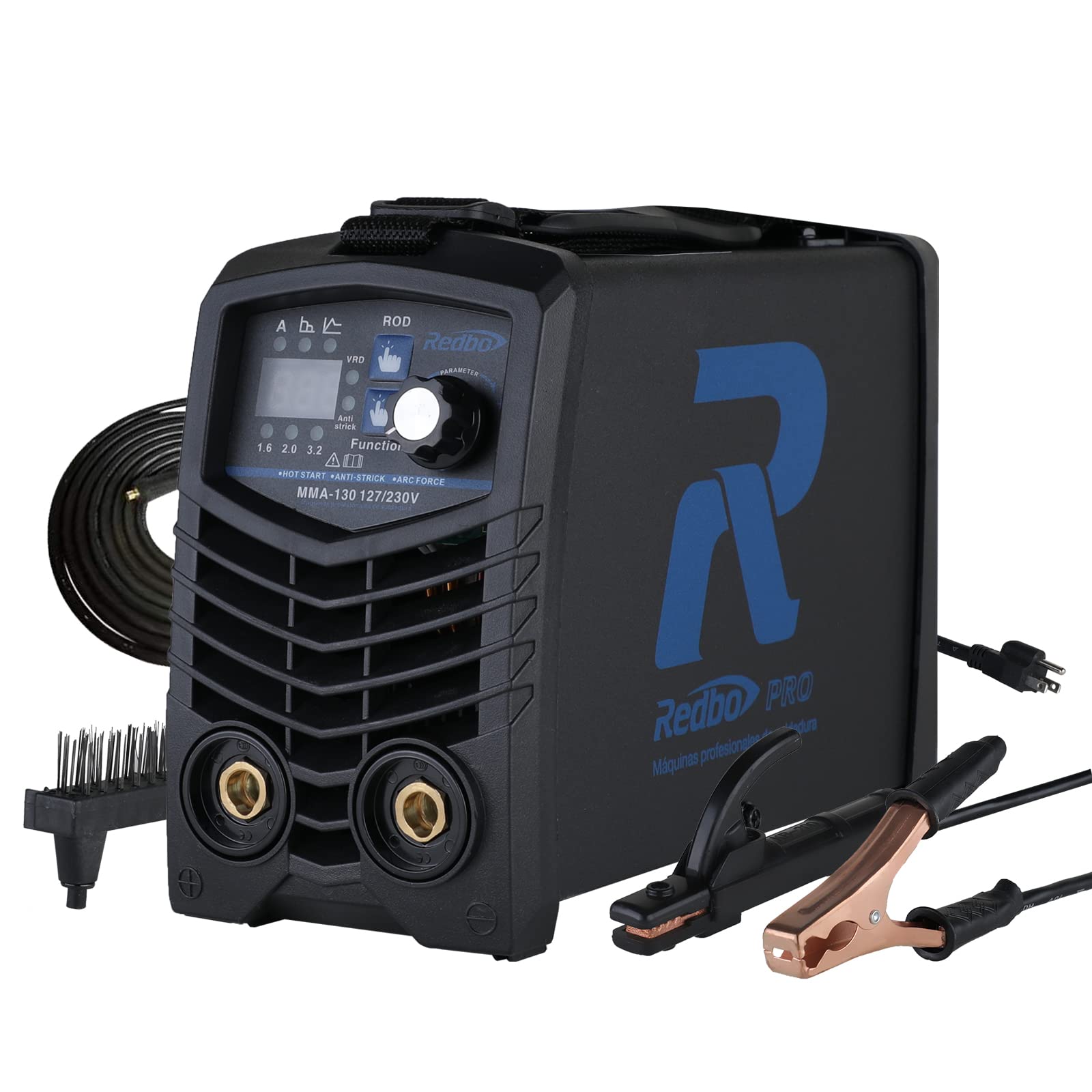 Redbo 110/220V Mini Welding Machine, 130Amp ARC MMA Welder,Dual Voltage Stick Welder Wide Voltage Inverter DC Mini Welding Machine