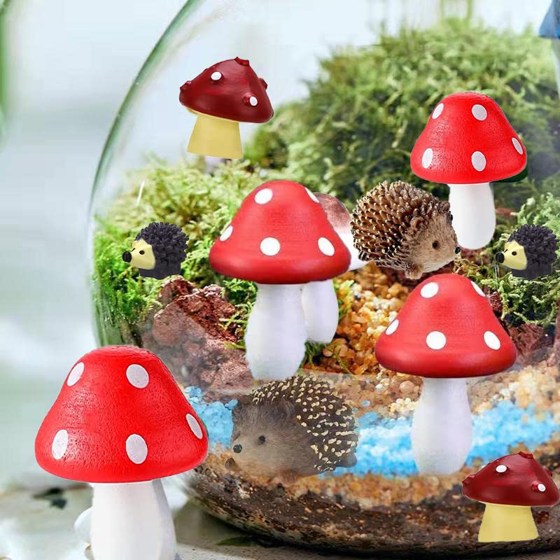 35Pcs Miniature Garden Ornaments Set, Miniature Figurines, Fairy Garden Accessories, Fairy Garden Supplies Fairy Garden Animals for Fairy Garden, Micro Landscape Plant Pots Bonsai Craft Decor