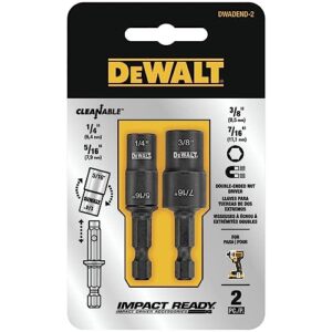 dewalt nut driver set, double ended, 2-piece (dwadend-2)