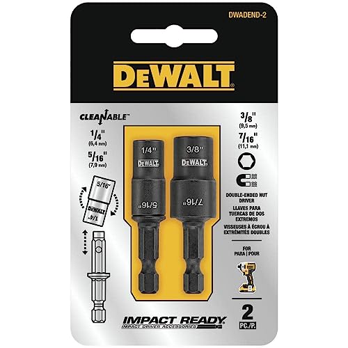 DEWALT Nut Driver Set, Double Ended, 2-Piece (DWADEND-2)