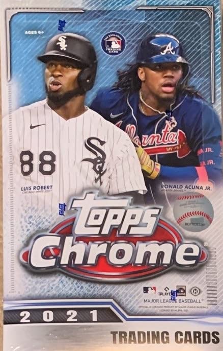 2021 Topps Chrome Baseball Sealed Hobby Box Lite 16 Packs Per Box 4 Cards Per Pack