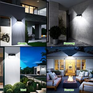 Solar Outdoor Lights - 4 Packs Super Bright 178 LEDs Motion Sensor Wall Lights IP65 Waterproof Solar Powered Security Lights with 270°Wide Angle/3 Modes Lights for Yard Garage Front Door Garden Deck