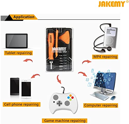 Small Ratchet Screwdriver Set, JAKEMY 20 In 1 Mini Screwdriver Set Electronics Repair Tool Kit for iPhone, MacBook, Laptop, Smartphone, Eye Glasses, Watch, Toys, RC Car, Bell Ring