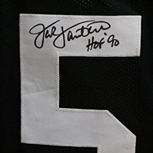 Jack Lambert Autographed/Signed Pro Style Black XL Jersey HOF Beckett