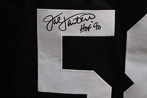 Jack Lambert Autographed/Signed Pro Style Black XL Jersey HOF Beckett