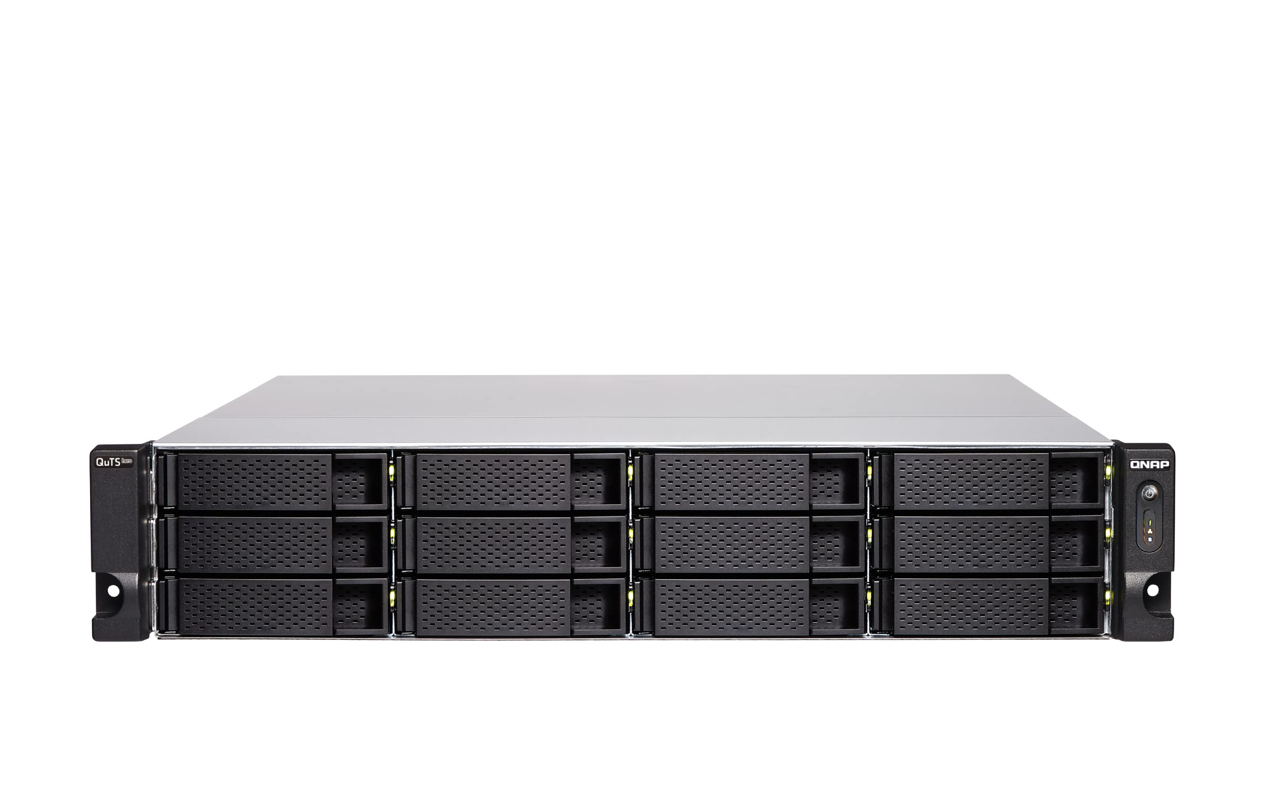 QNAP TS-h1886XU-RP-R2-D1622-32G-US 18 Bay rackmount NAS with Intel® Xeon® Processor, 32GB DDR4 ECC RAM, 10GbE-Ready and ZFS Storage for virtualization and Data-Intensive Enterprise Applications