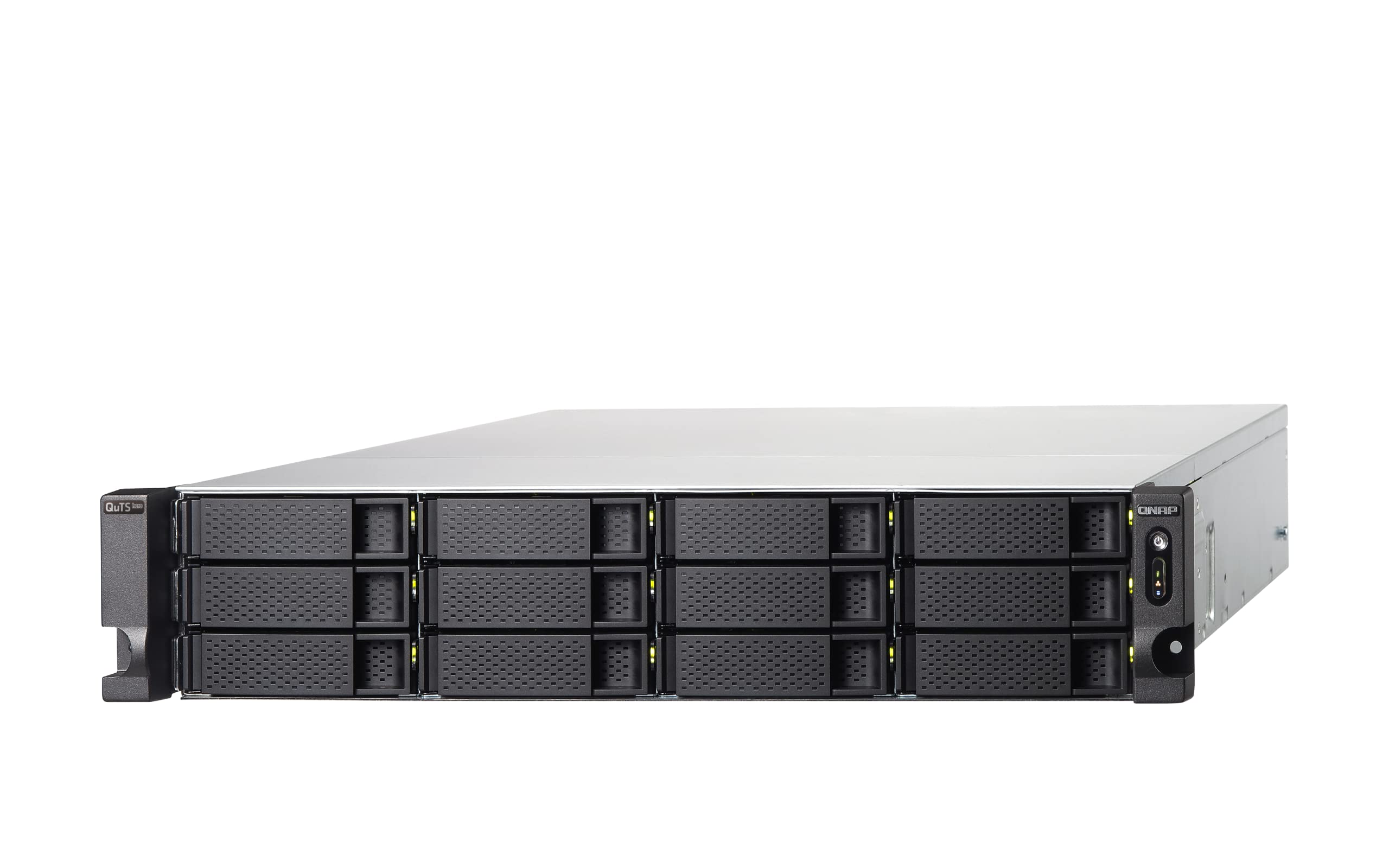 QNAP TS-h1886XU-RP-R2-D1622-32G-US 18 Bay rackmount NAS with Intel® Xeon® Processor, 32GB DDR4 ECC RAM, 10GbE-Ready and ZFS Storage for virtualization and Data-Intensive Enterprise Applications