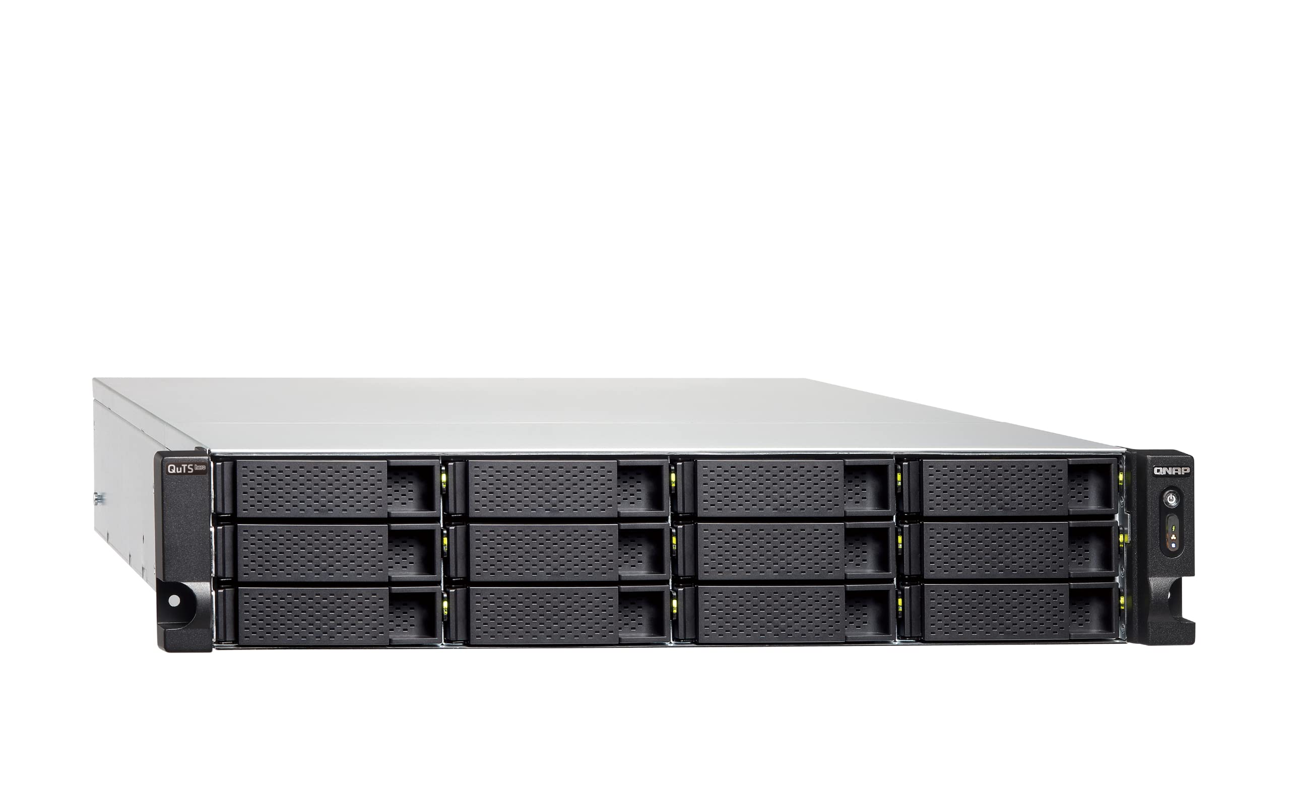 QNAP TS-h1886XU-RP-R2-D1622-32G-US 18 Bay rackmount NAS with Intel® Xeon® Processor, 32GB DDR4 ECC RAM, 10GbE-Ready and ZFS Storage for virtualization and Data-Intensive Enterprise Applications