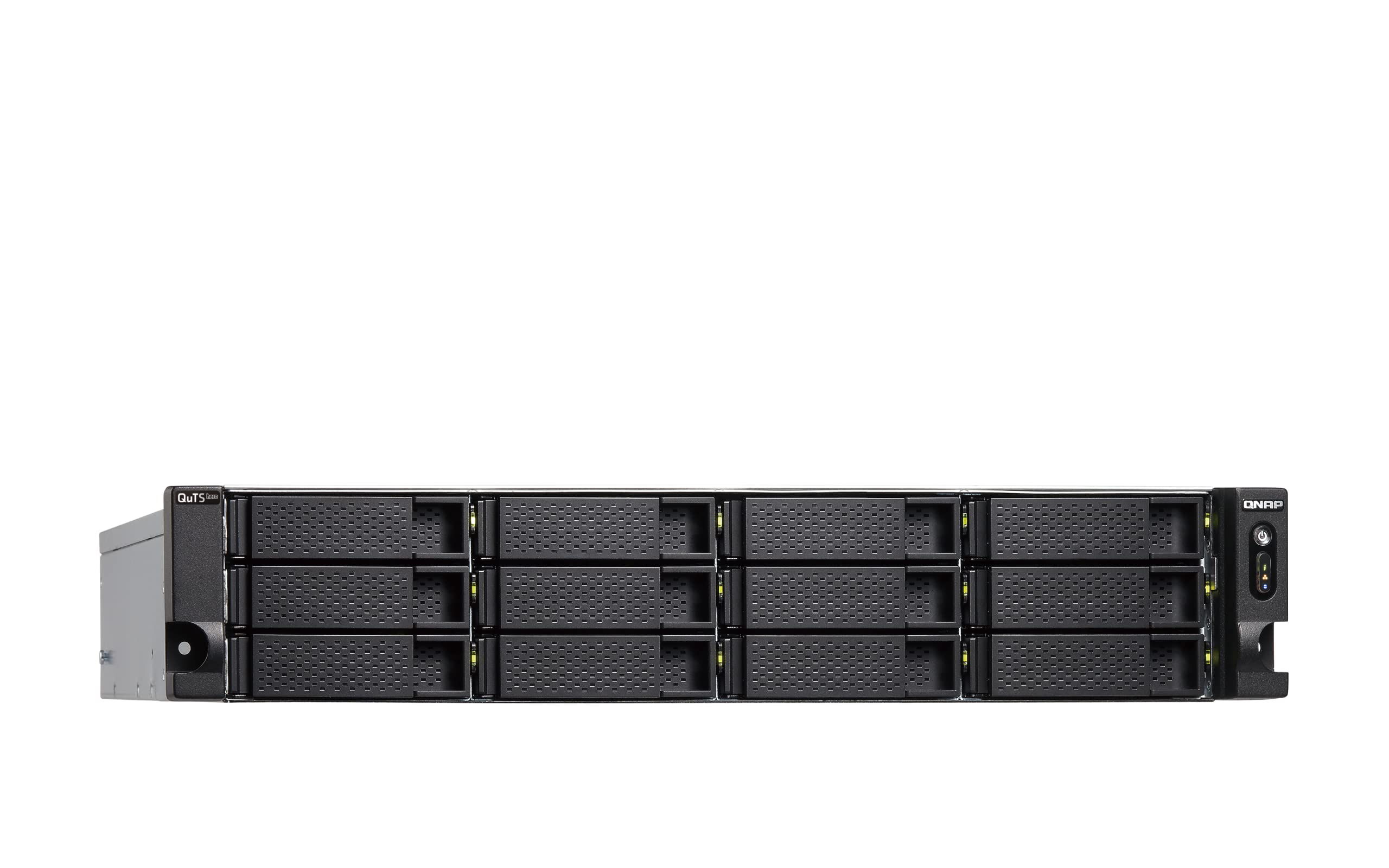 QNAP TS-h1886XU-RP-R2-D1622-32G-US 18 Bay rackmount NAS with Intel® Xeon® Processor, 32GB DDR4 ECC RAM, 10GbE-Ready and ZFS Storage for virtualization and Data-Intensive Enterprise Applications