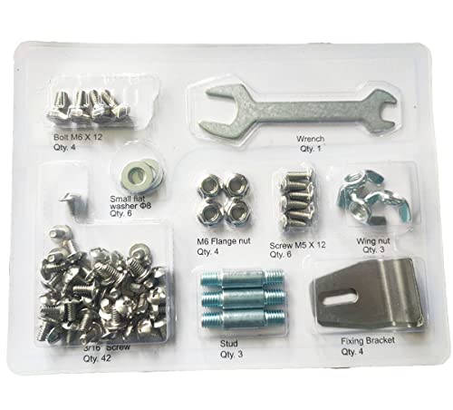 Outdoor Pyramid Propane Patio Heater ​Master Bolt Set - Heater Replacement Hardware Set for Square Glass Tube Patio Heater,polt & Nut & Stud & Wing Nut&fixing Bracket