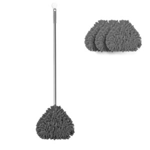 residential microfiber chenille mop | microfiber mops for floor cleaning - triangle dust mop, wet or dry floor cleaning, washable chenille pad shenyang