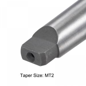 uxcell 17mm High-Speed Steel Twist Bit Extra Long Drill Bit with MT2 Morse Taper Shank, 225mm Overall Length