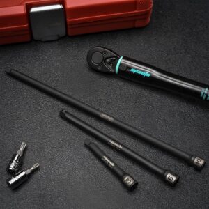 EPAuto 3 Pcs 1/4-Inch Drive Impact Extension Bar Set