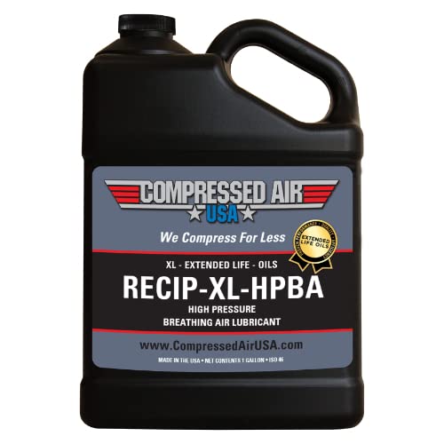 Compressed Air USA Breathing Safe Lubricating Oil for High Pressure Reciprocating Air Compressors - Scuba, SCBA, Medical (1 Gallon)