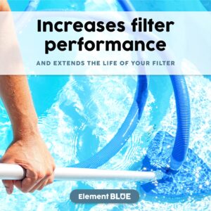 Element Blue - Pool and Spa Clarifier - Clears and Prevents Cloudy Water - for Fountains, Pools, Hot Tubs, and Spas - Fast-Acting Water Clarifier - 64 OZ