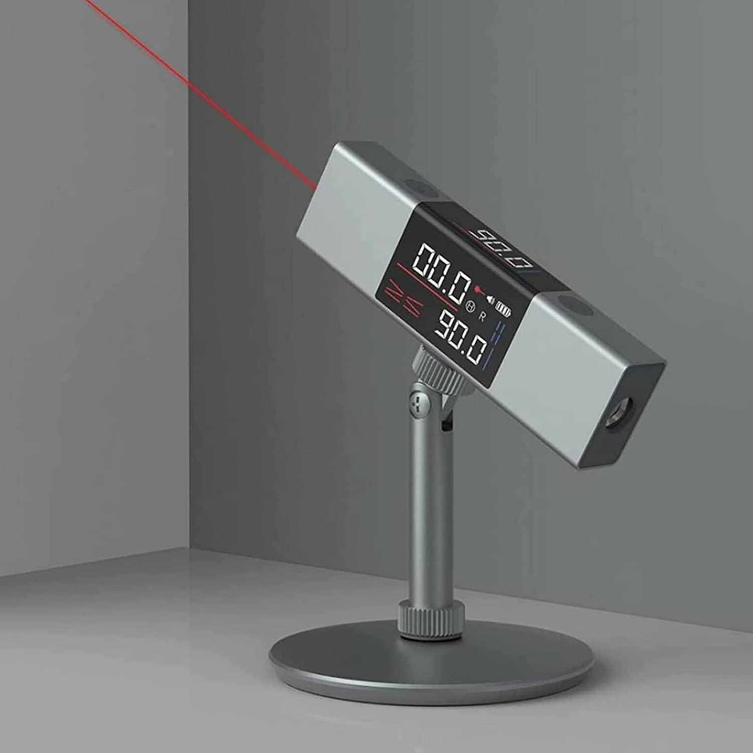 L-as-er Protractor Digital Inclinometer - Multifunction L-as-er Angle Ruler with Bi-Directional,Large LCD Screen Angle Finder Multifunction for Fast,Precise&Professional Results (Dual_Laser+Tripod)