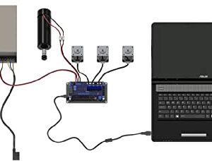 3 Axis GRBL 1.1f 32-Bit Controller-Control-Board Stepper Motor Support Offline Dual Y-axis USB Drive Board for Woodworking Engraving Machine, CNC Router, Laser Engraving Machine