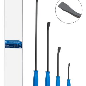 ROTATION Angled Tip Handled Pry Bar Set, 4-Piece (8, 12, 18, 24 in.)