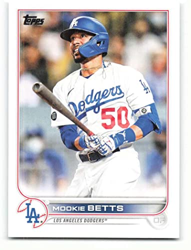 2022 Topps #50 Mookie Betts Los Angeles Dodgers Official MLB Baseball Trading Card in Raw (NM or Better) Condition