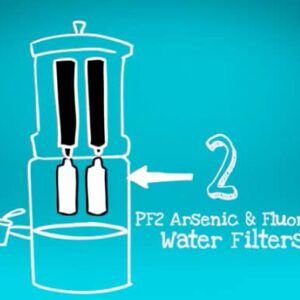 Nispira Premium Fluoride & Arsenic Reduction Elements Water Filter Compatible with Berkey Countertop & travel Water Purification System. Compared to Part PF-2. 8 Packs