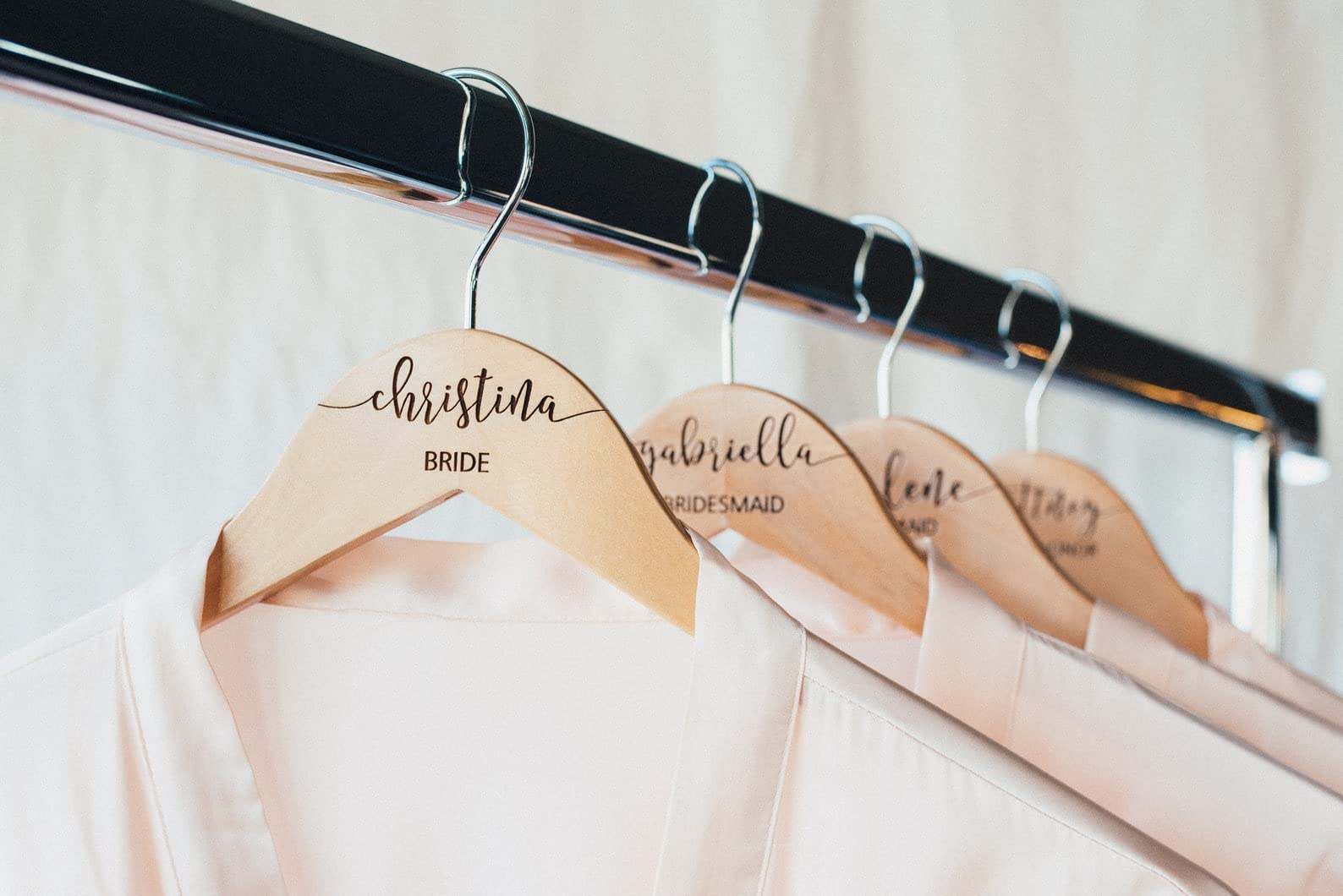 Personalized Bridesmaid Hangers - Wedding Hanger - Bridal Dress Hanger HG100