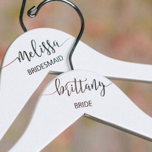 Personalized Bridesmaid Hangers - Wedding Hanger - Bridal Dress Hanger HG100