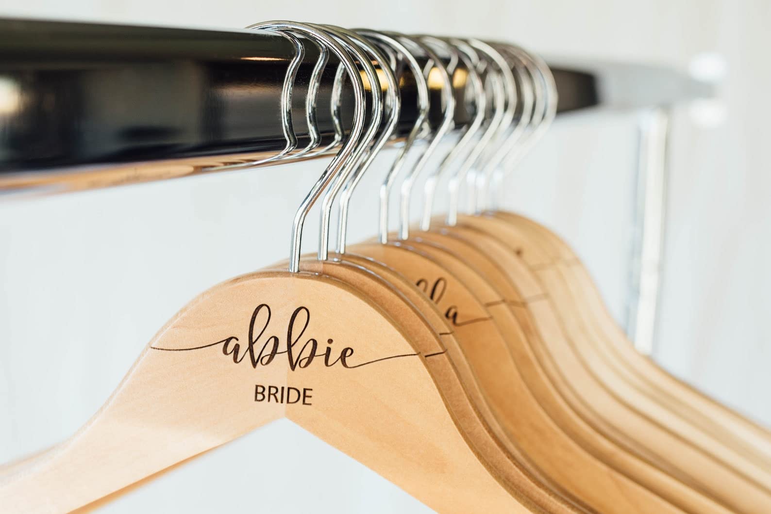 Personalized Bridesmaid Hangers - Wedding Hanger - Bridal Dress Hanger HG100