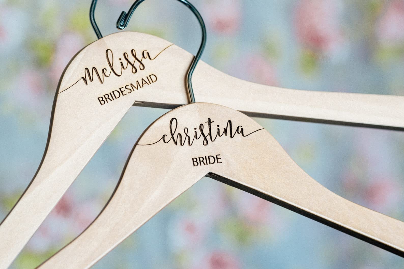 Personalized Bridesmaid Hangers - Wedding Hanger - Bridal Dress Hanger HG100