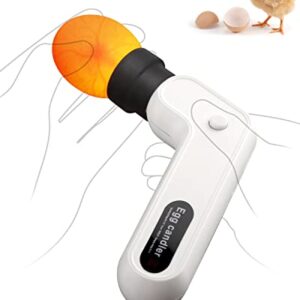 YITIKA Rechargeable Wireless Egg Candler Tester for Monitoring Eggs Development, Bright Cool LED Light Candling Lamp